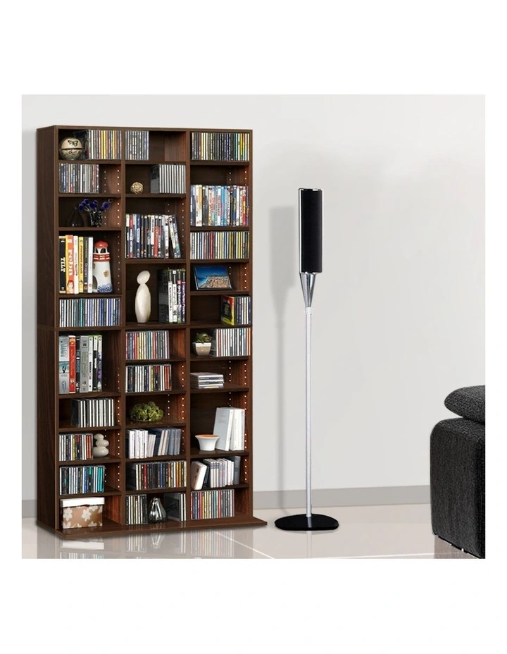 Artiss CD Storage Rack Bert Bookshelf in Brown | MYER
