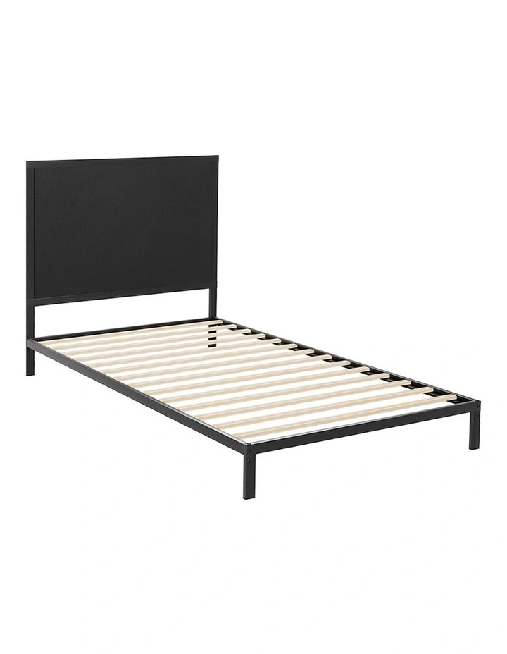 Artiss Pada King Single Size Metal Bed Frame In Black Myer