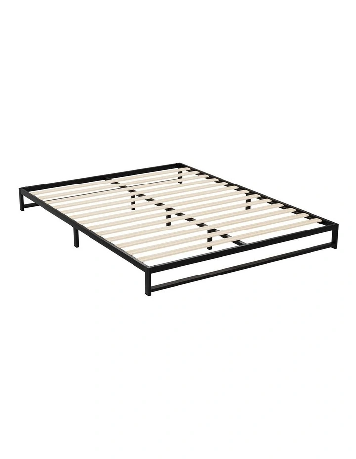 Artiss Beru Queen Size Metal Bed Frame in Black | MYER