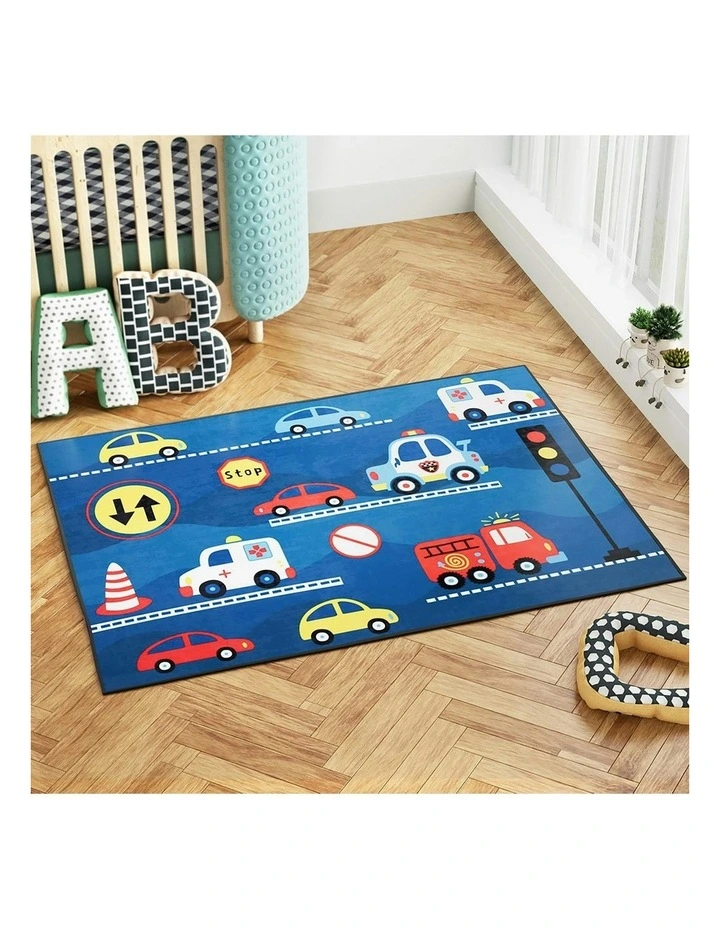 Artiss Short Pile Washable Floor Rug 120x160cm In Multi | MYER