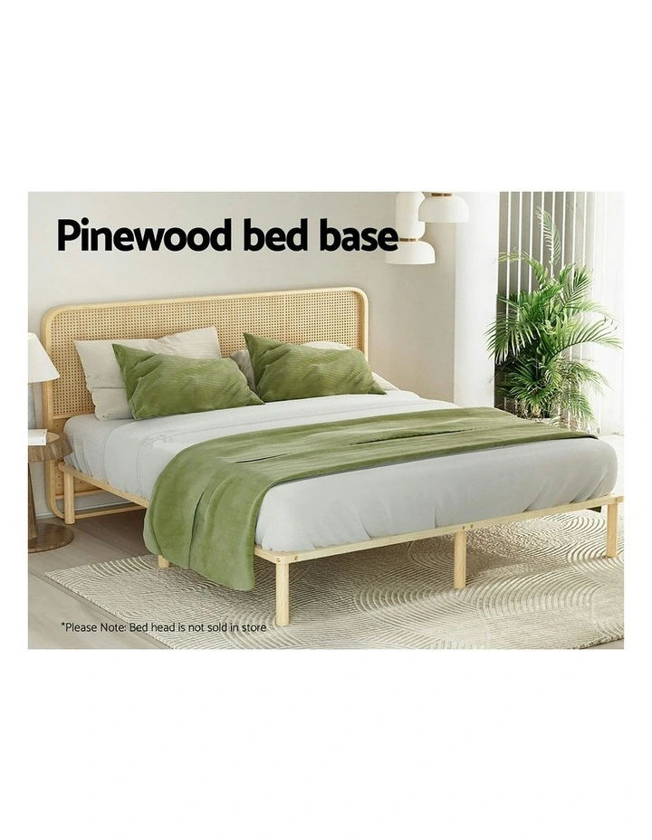 Artiss Amba Wooden King Size Bed Frame in Pine | MYER