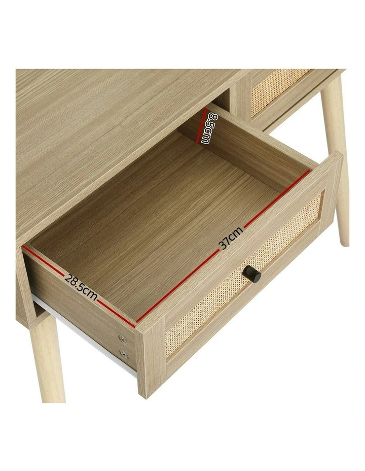 Artiss Rattan Frances Dressing Table Set In Brown | MYER