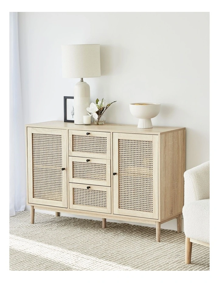 Cooper & Co Oahu Rattan Sideboard 120cm in Natural | MYER