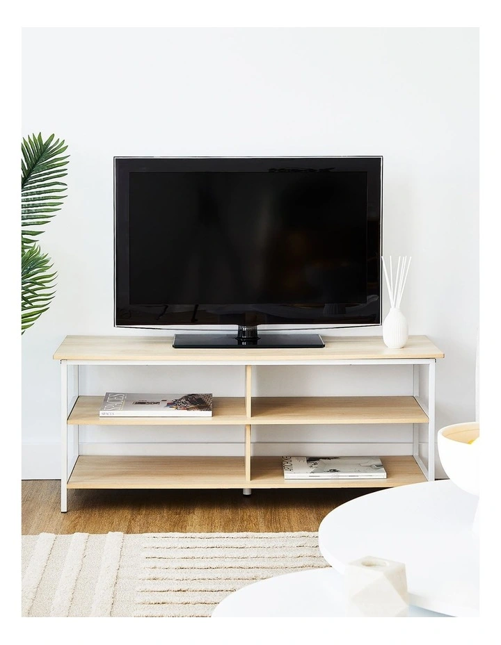Cooper & Co Cuba TV Unit 110cm In Oak White | MYER