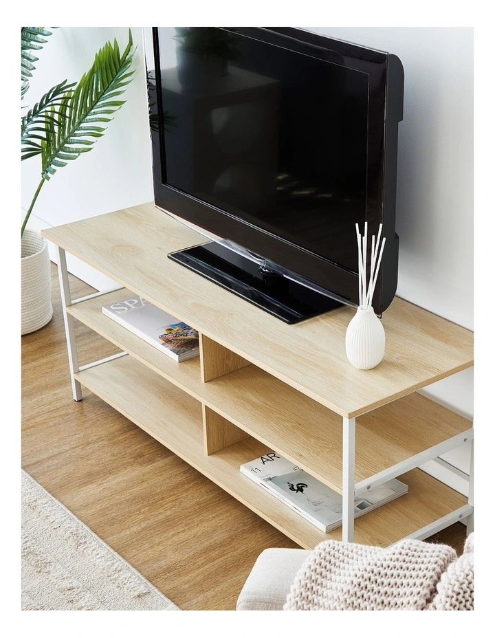 Cooper & Co Cuba TV Unit 110cm In Oak White | MYER