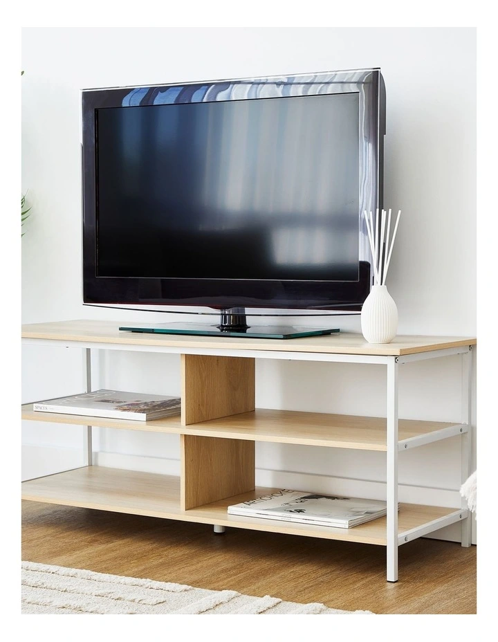 Cooper & Co Cuba TV Unit 110cm In Oak White | MYER