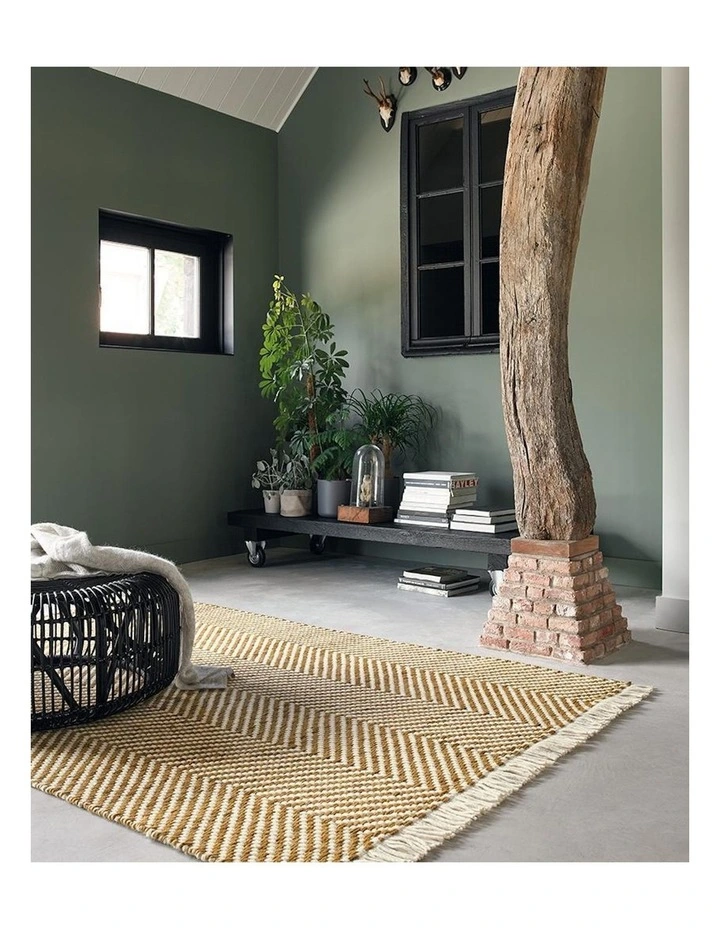 Brink & Campman Atelier Twill Rug 49206 in Tan | MYER