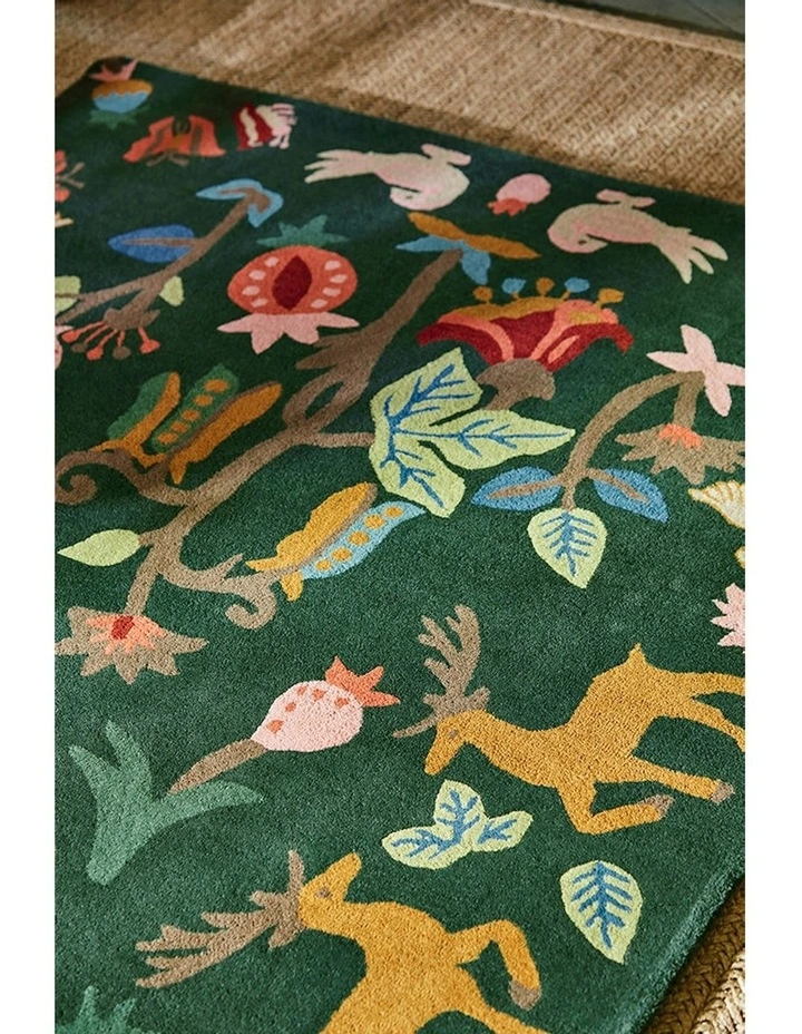 Sanderson Forest Of Dean Rug In Green | MYER