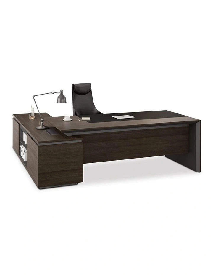 Carter Executive Office Desk With Right Return 2.2M in Coffee