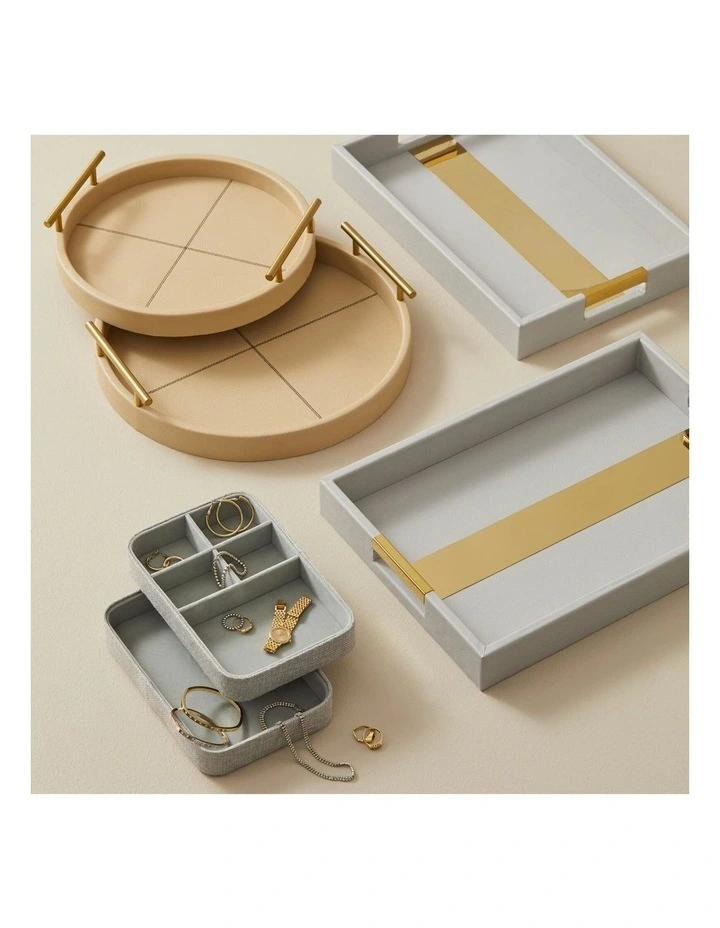 PILBEAM LIVING Aura 2 Tier Accessory Holder in Grey | MYER