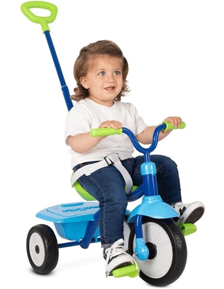 Smartrike 2 in 1 Folding Push Tricycle Ride On 15m in Blue | MYER