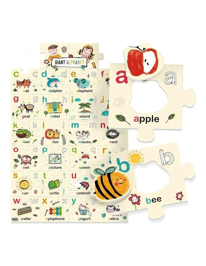 Headu Giant Alphabet Jigsaw Puzzle Learning Activity Kit 54 Piecec 3y ...