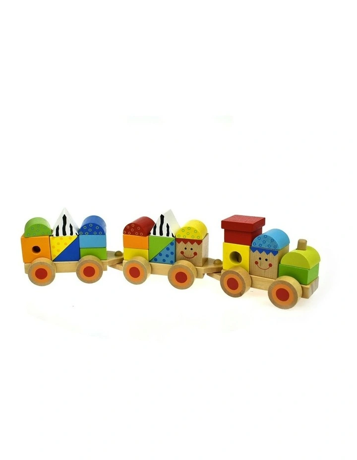 Tooky Toy Stacking Wooden Train Toy | MYER