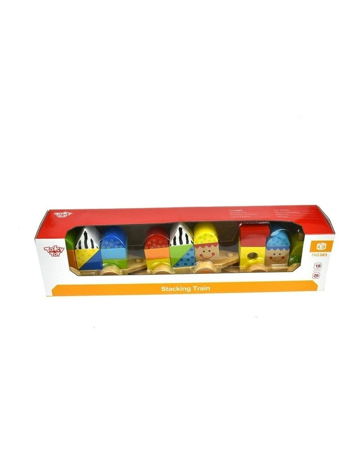Tooky Toy Stacking Wooden Train Toy | MYER