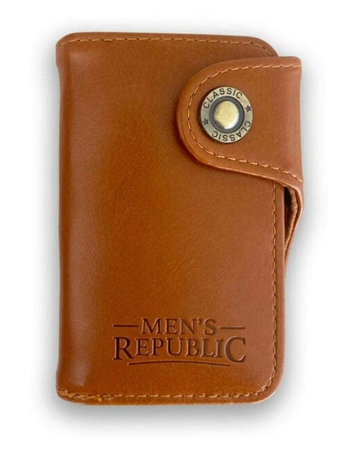Men's Republic Stylish Leather Ultimate Key Ring Holder in Brown | MYER