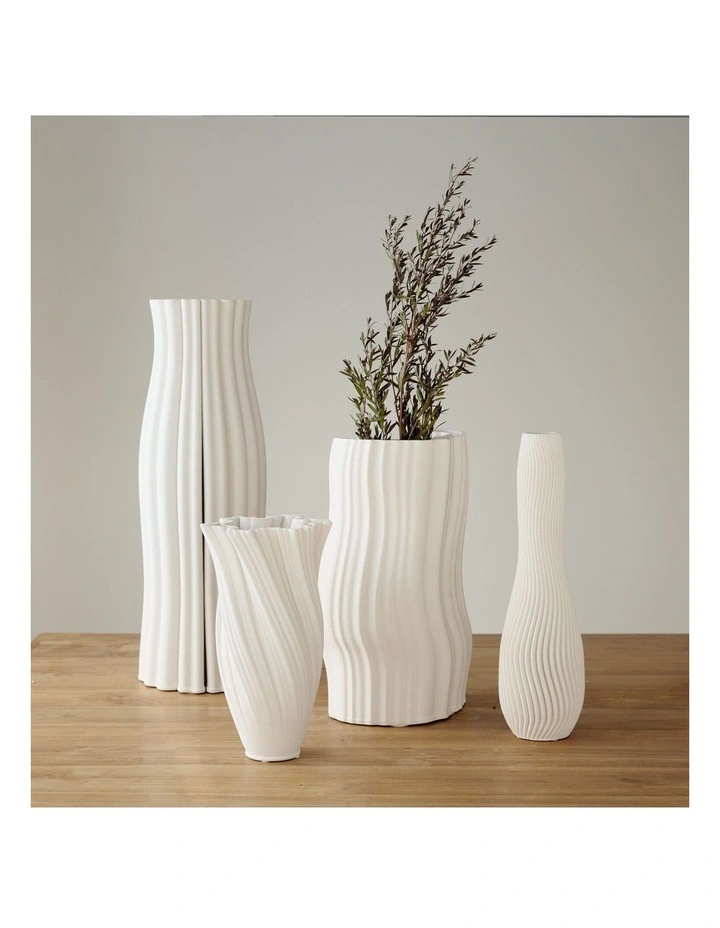 One Six Eight London Mia Vase 30cm in White | MYER