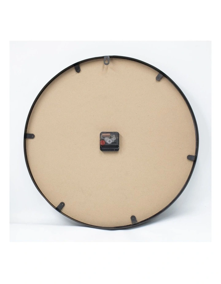 Toki Cora Silent Wall Clock 50cm in Black | MYER