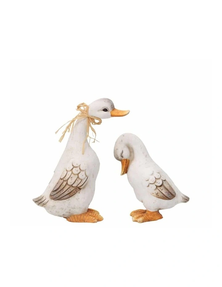 Willow & Silk Duck Figurine 2 Pack in Multi | MYER