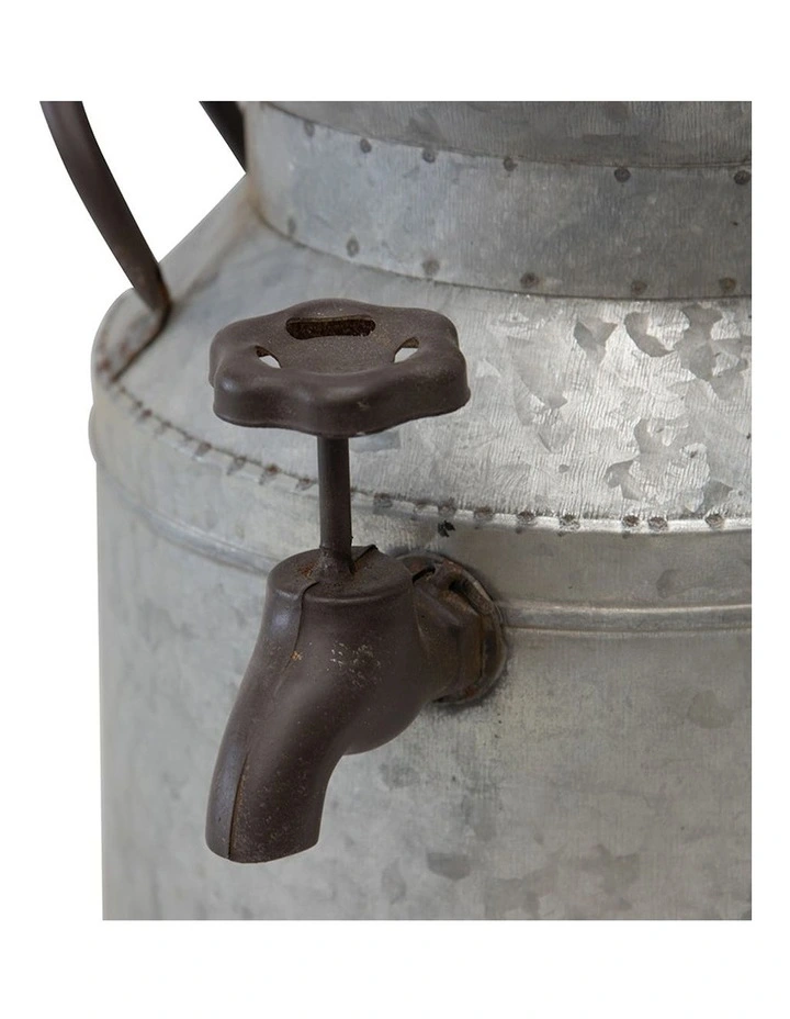 Willow & Silk Churn with Tap Planter Medium in Rust | MYER