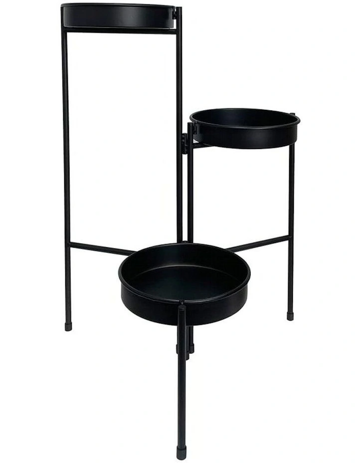 Willow & Silk 3-Tier Folding Pot Planter Display Stand in Black | MYER