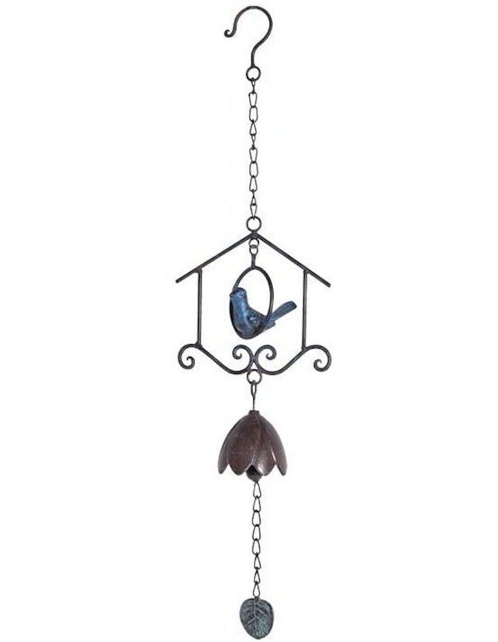 Willow & Silk Hanging Birdhouse Garden Bell in Multi | MYER
