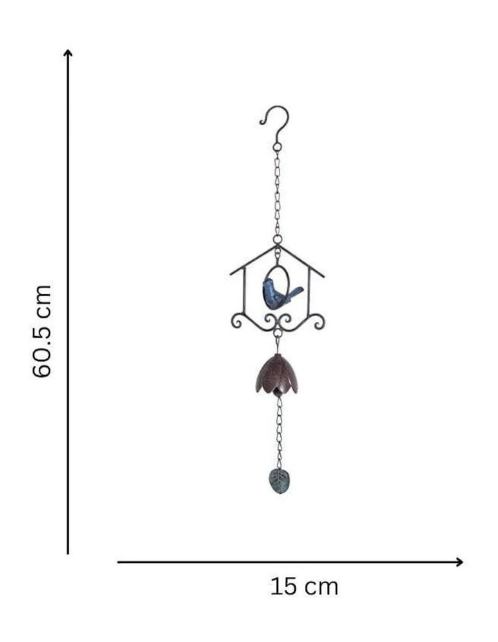 Willow & Silk Hanging Birdhouse Garden Bell in Multi | MYER