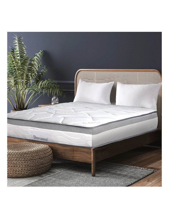 DreamZ Medium Firm Double Size Spring Mattress In White | MYER