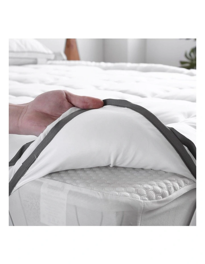 DreamZ Double Pillowtop Mattress Topper in White | MYER