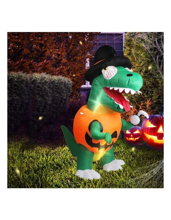 Emitto Halloween Inflatables Led Lights Dinosaur 1.8M in Multi | MYER