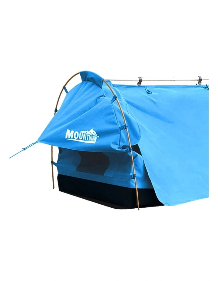 Mountview Canvas Double Camping Swag in Navy | MYER