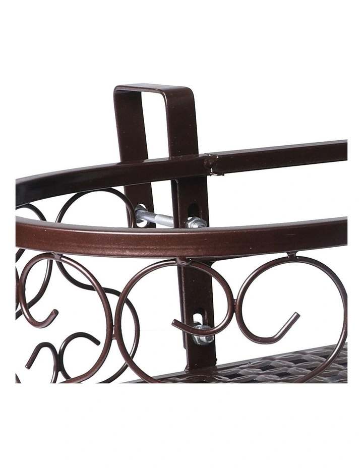 Levede Outdoor Indoor Hanging Flower Plant Stand in Brown | MYER