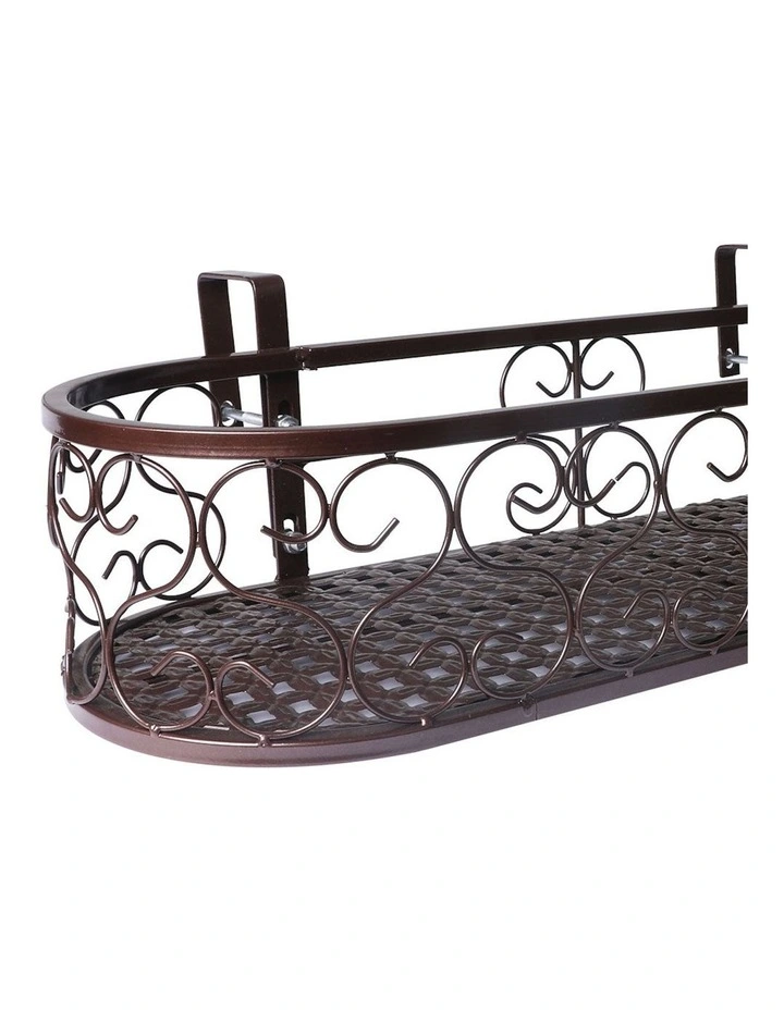 Levede Outdoor Indoor Hanging Flower Plant Stand in Brown | MYER