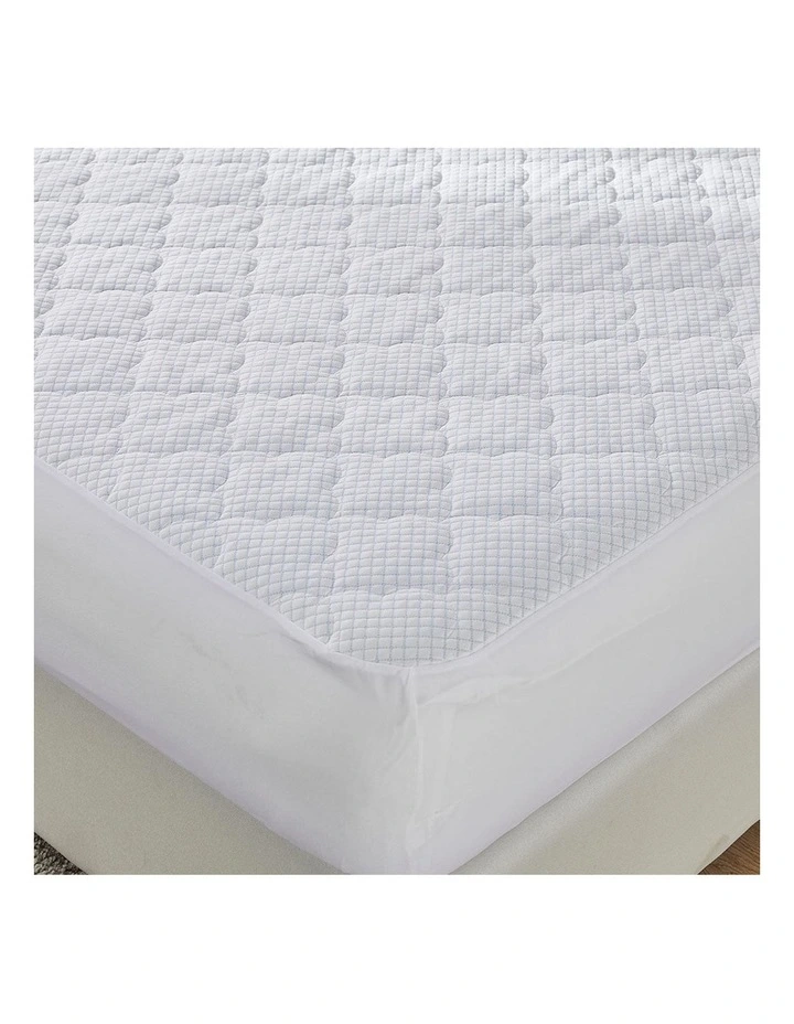 DreamZ Mattress Protector Topper Cool Fabric Pillowtop Waterproof Cover ...