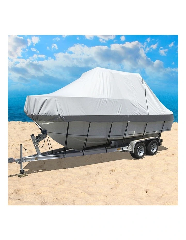 Traderight 19-21 FT Weatherproof Heavy Duty Boat Cover in Grey | MYER