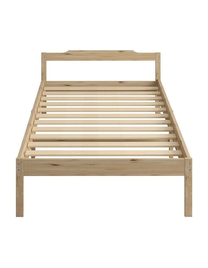 Levede King Single Mattress Base Solid Timber Pine Wooden Bed Frame in ...