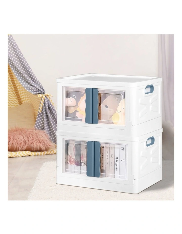 Traderight Two Opening Stackable Storage Box 45L in Multi | MYER