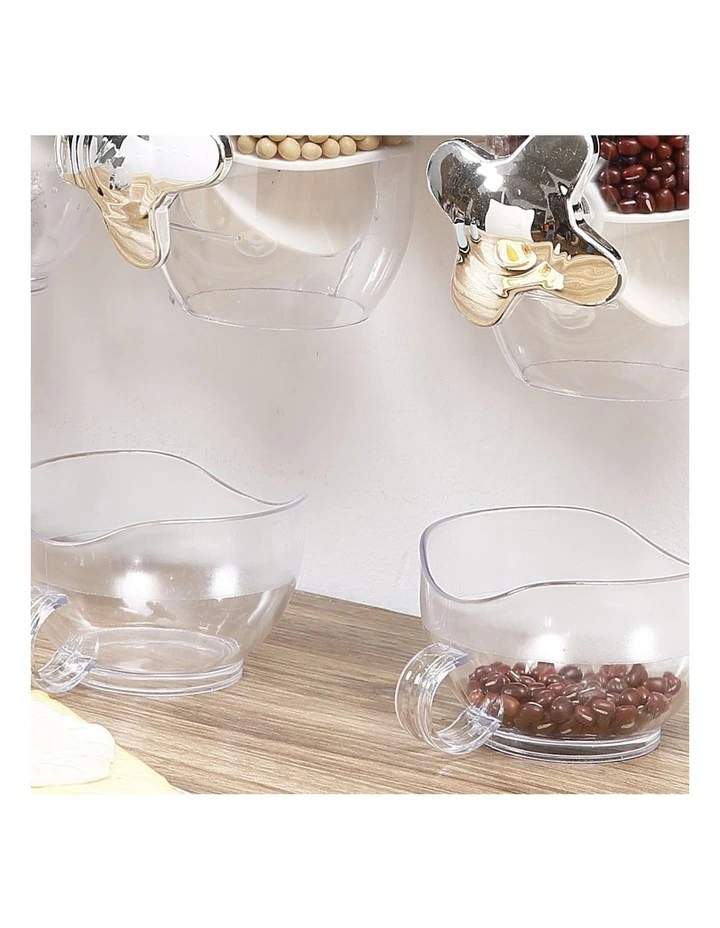 Sello Products Toque Triple Cereal Dispenser Wall Mounted Dry Food ...