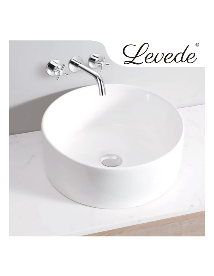 Traderight Group Bathroom Wash Counter Top Hand Wash Bowl Sink In White ...