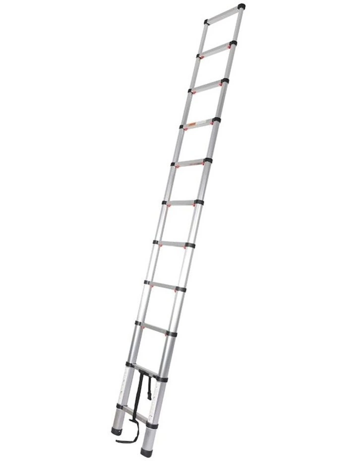 Traderight Telescopic Retraction Aluminium Ladder 3.2m in Silver | MYER