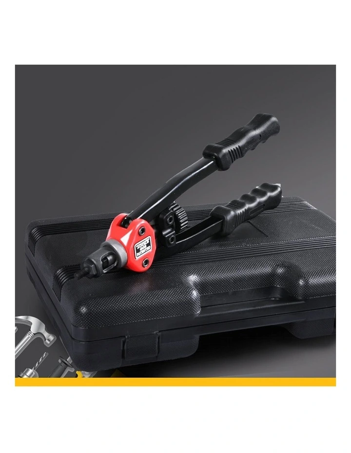 Traderight Rivnut Nutsert Gun Tools 5 Mandrels Kit Thread M3-M12 430 Pieces in Red | MYER