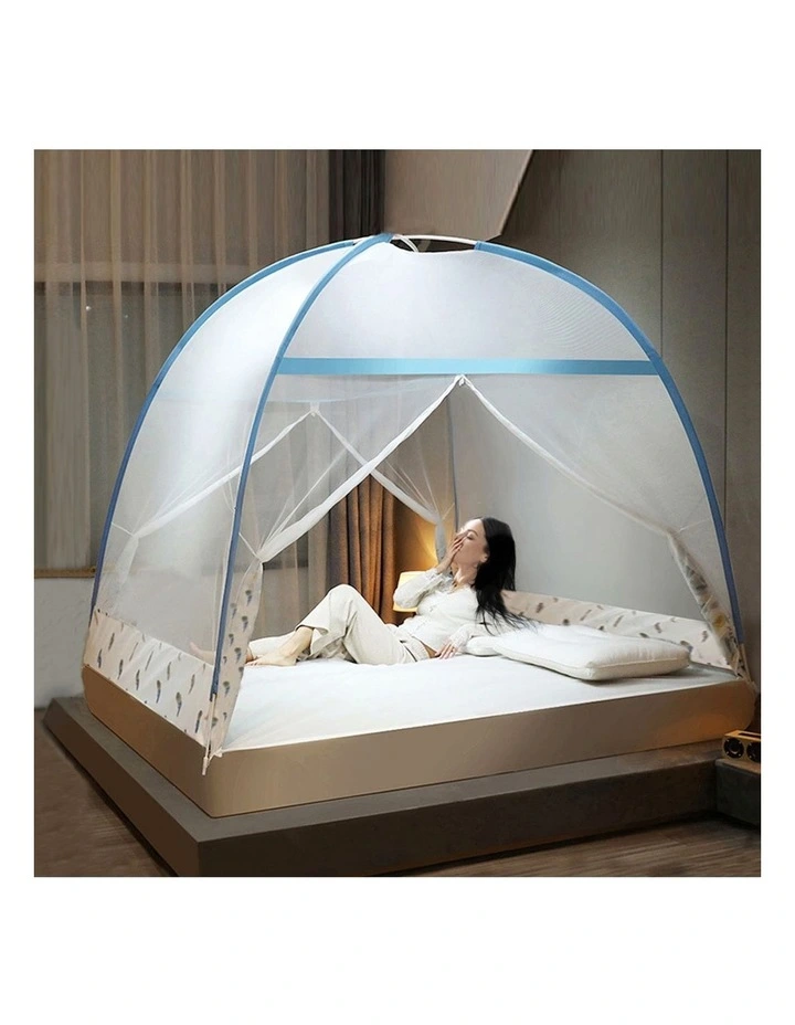 DreamZ Foldable Mosquito Bed Net in Blue White MYER