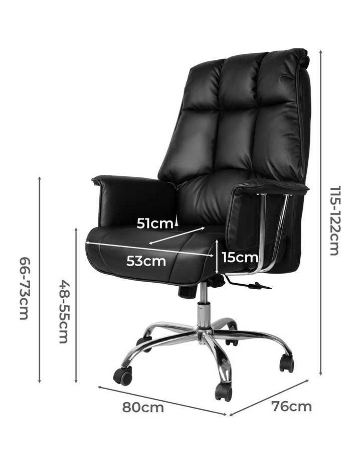 Levede Futon Gaming Computer Office Chair in Black | MYER
