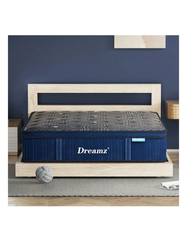 DreamZ Double Spring Mattress Bed 30cm in Blue | MYER