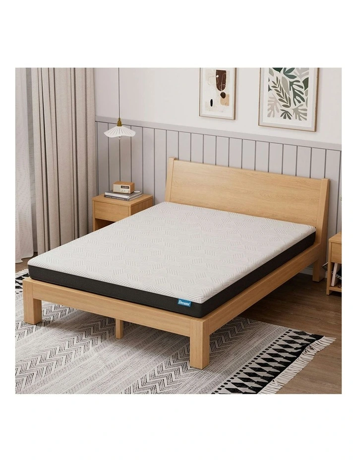 DreamZ Gel Memory Foam Double Mattress 15cm Medium Firm in Blk/White | MYER