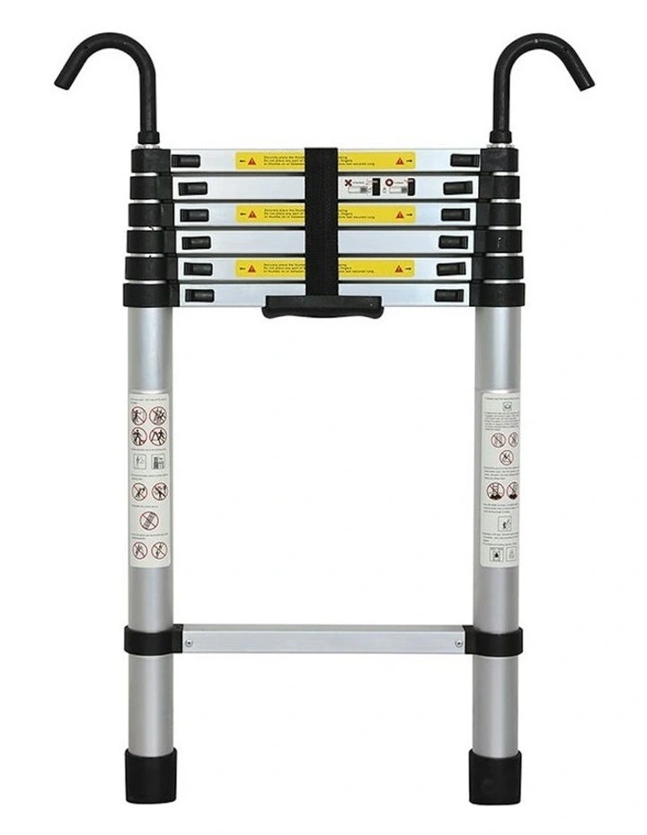 Traderight Telescopic Aluminium Multipurpose Ladder 7 Step in Silver | MYER