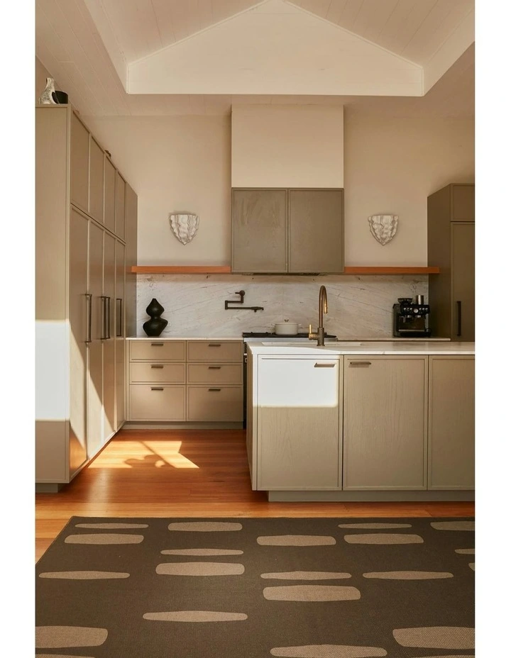 Double Rugs Aspect Washable New Jute Area Rug In Olive | MYER