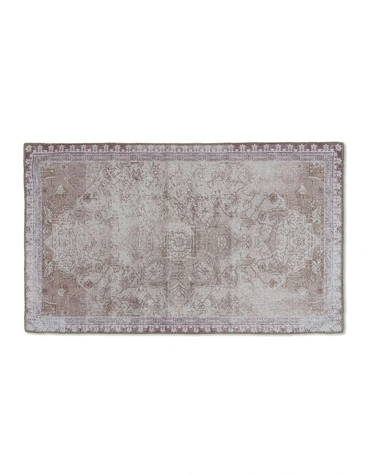 Double Rugs Sweet Neutral Washable Chenille Area Rug in Natural | MYER