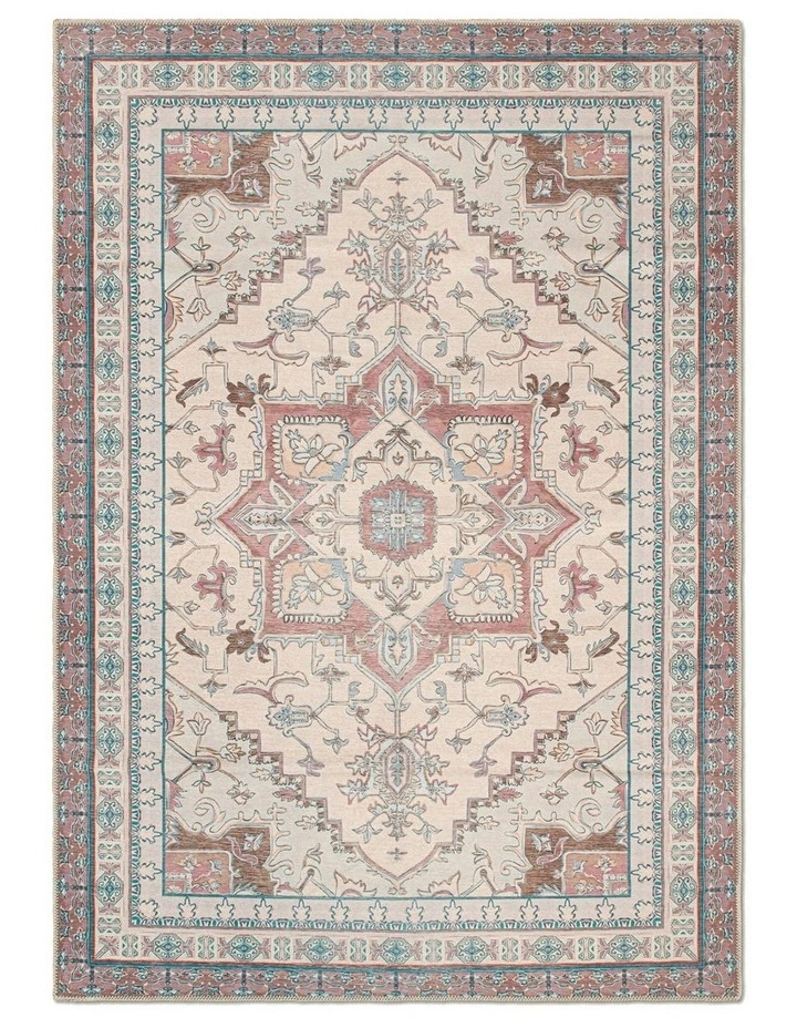 Double Rugs Tradition Washable Chenille Area Rug in Cream | MYER