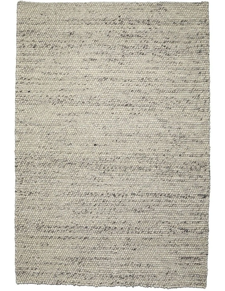 Miss Amara Azizah Marble Looped Wool Rug In Grey | MYER