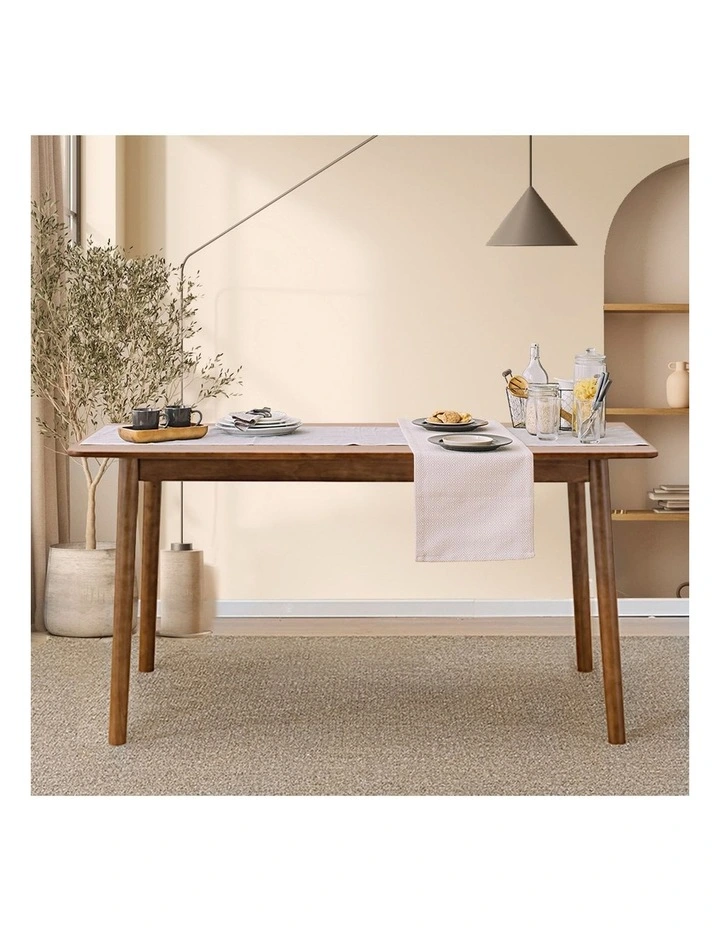 Furb Wooden Rectangle Kitchen Dining Table in Natural | MYER